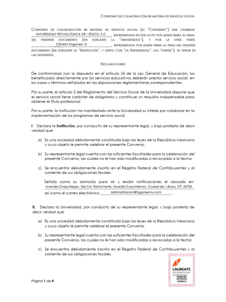 F030-22 Servicio Social UNITEC. - Unlocked | PDF | Tratado | Corrupción ... F030-22 Servicio Social UNITEC. - Unlocked | PDF | Tratado | Corrupción ...