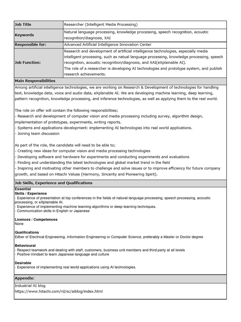 Hitachi Research Media Processing | PDF | Artificial Intelligence | Intelligence (AI) & Semantics