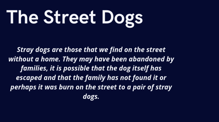 The Street Dogs | PDF