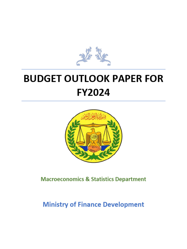 Budget-Outlook-Paper-BOP-FY2024-F2 | PDF | Taxes | Macroeconomics