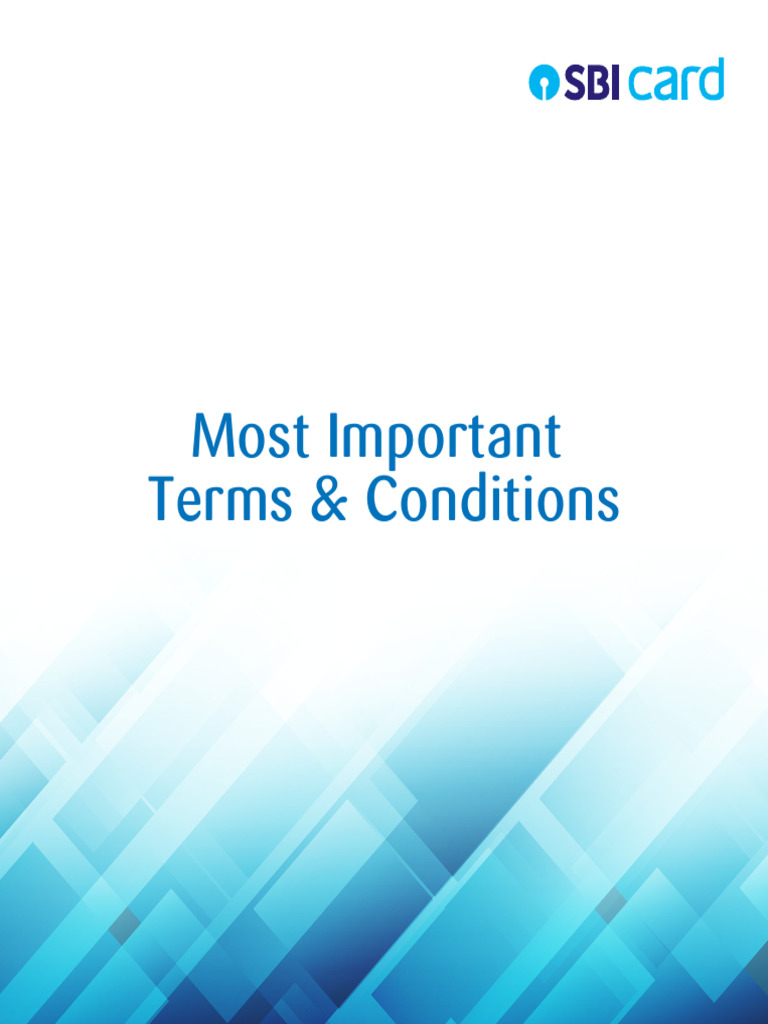 Mitc English | PDF | Credit Card | Payments