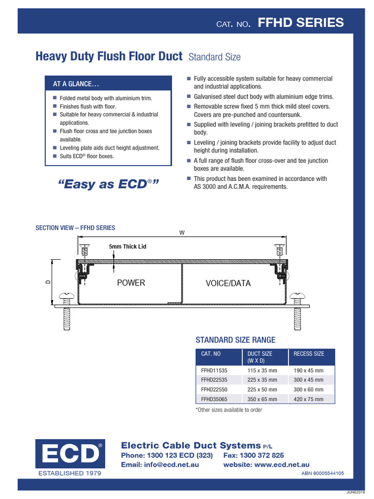 FFHD Series | PDF | Duct (Flow) | Manufactured Goods