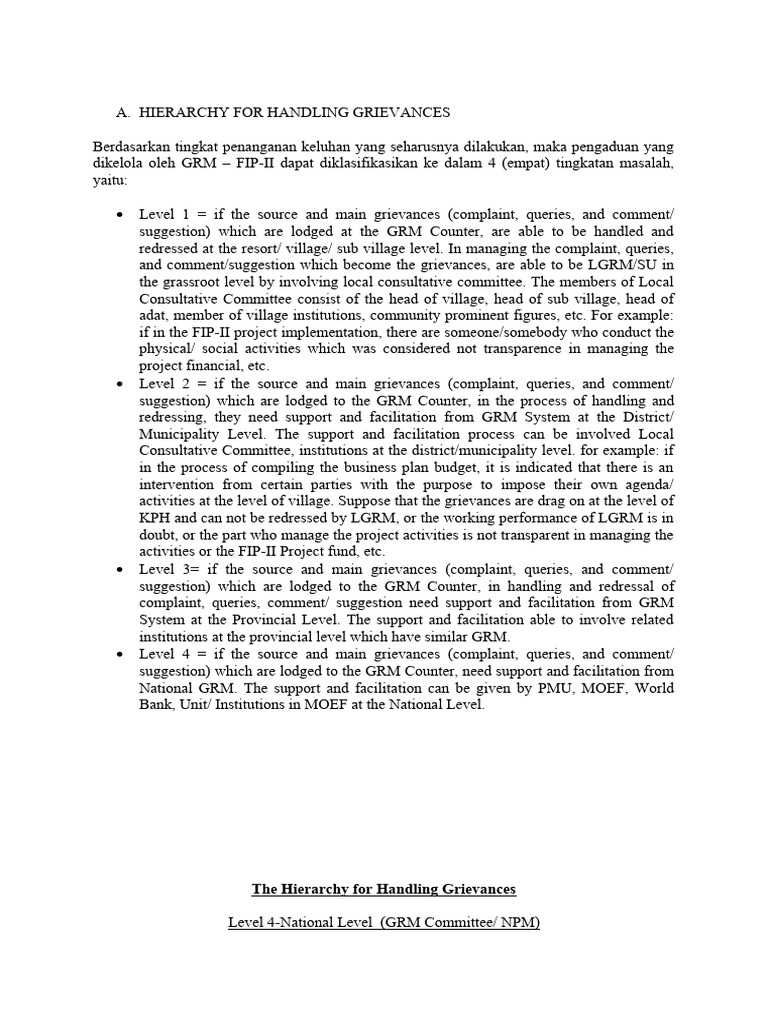 Panduan GRM-english Version | PDF | Evaluation | Justice