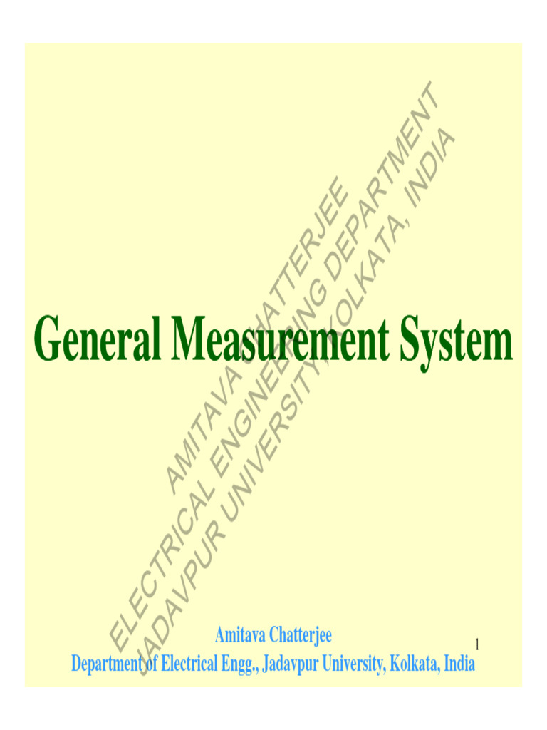 Ch1 - General Measurement Systems | PDF | Telecommunications ...
