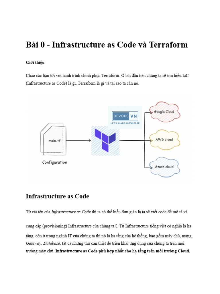 0 Infrastructure As Code Va Terraform | PDF