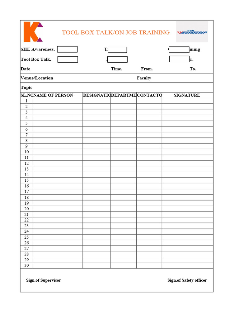 TBT Blank Format | PDF