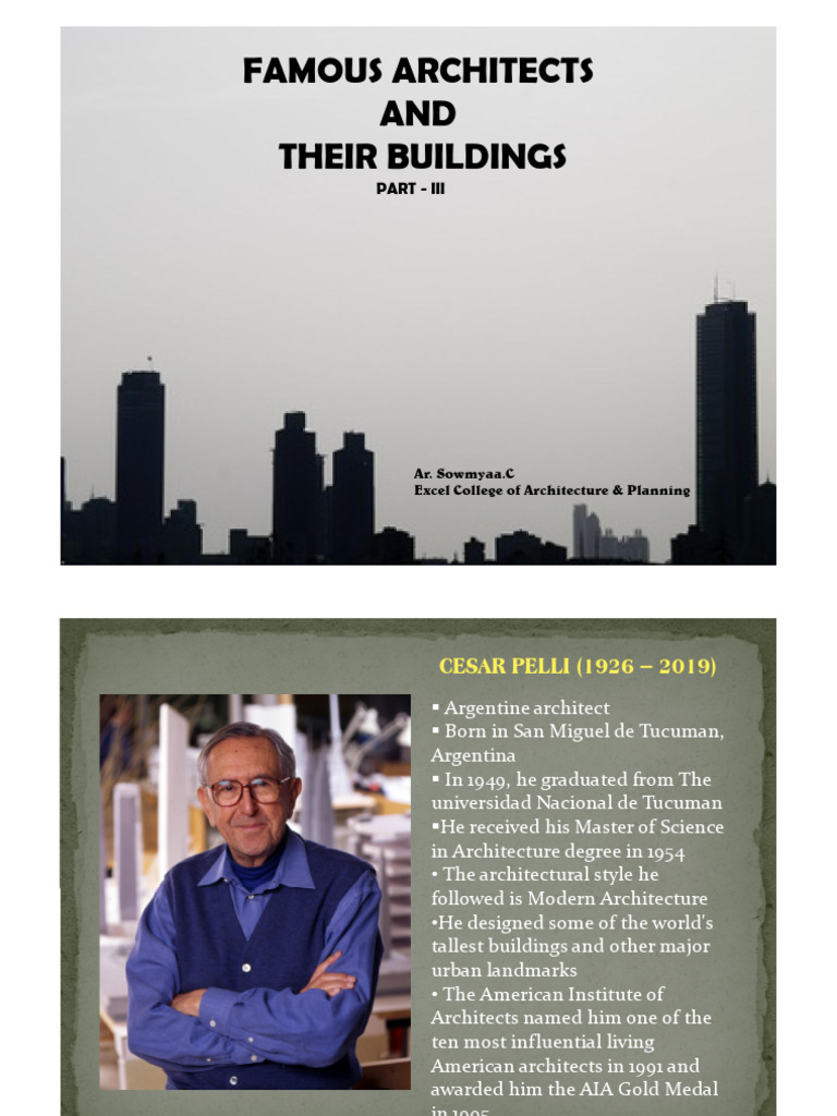 Famous Architects & Their Buildings Iii | PDF | Design | Style