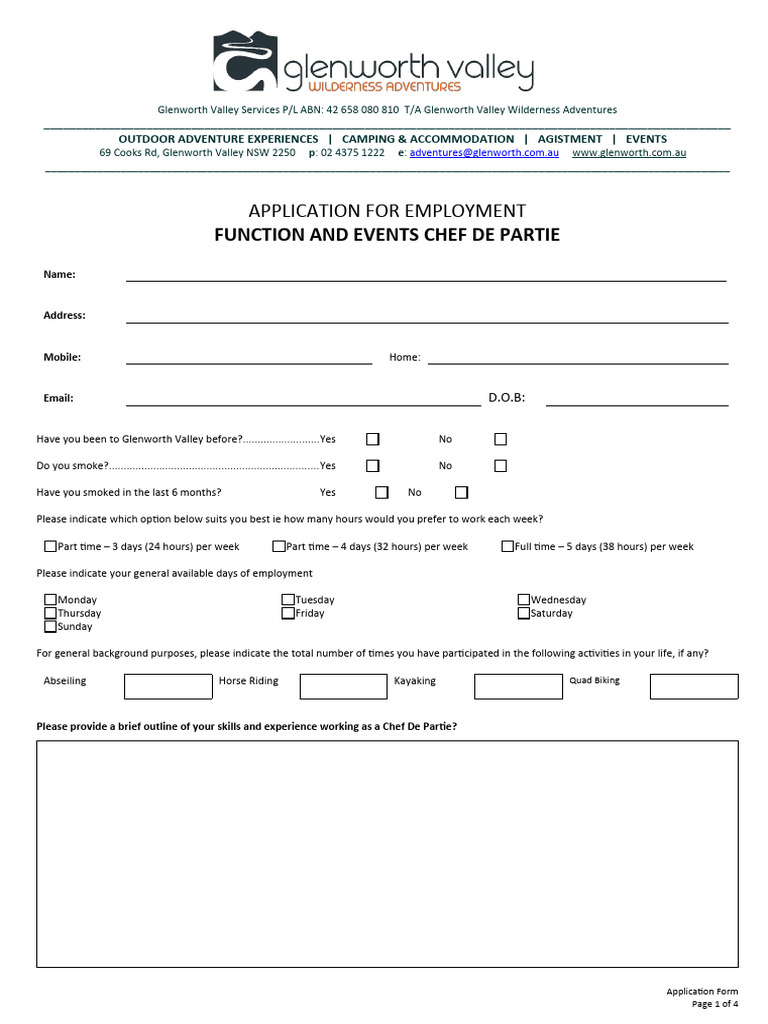 Function and Events Ched de Partie Application Form June 2024 1 | PDF ...