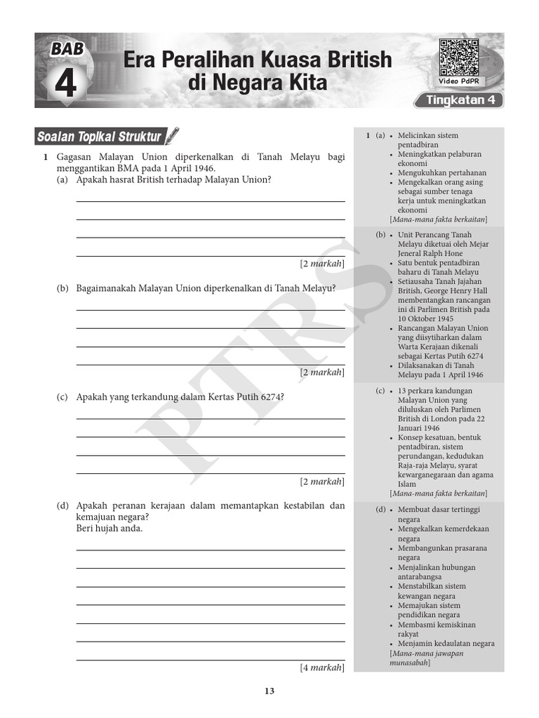 011 PT - Modul T45 + JWP - SEJARAH (3) - 16-19 | PDF