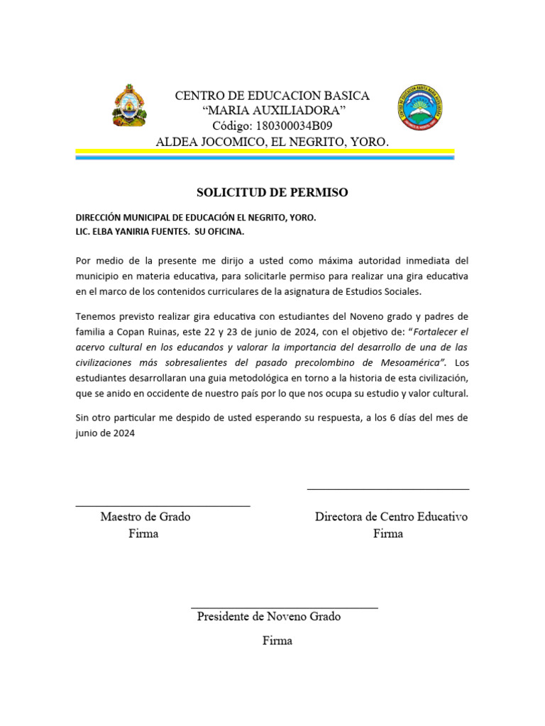 Permisos y Reglameto Interno de Gira 2024 | PDF Permisos y Reglameto Interno de Gira 2024 | PDF