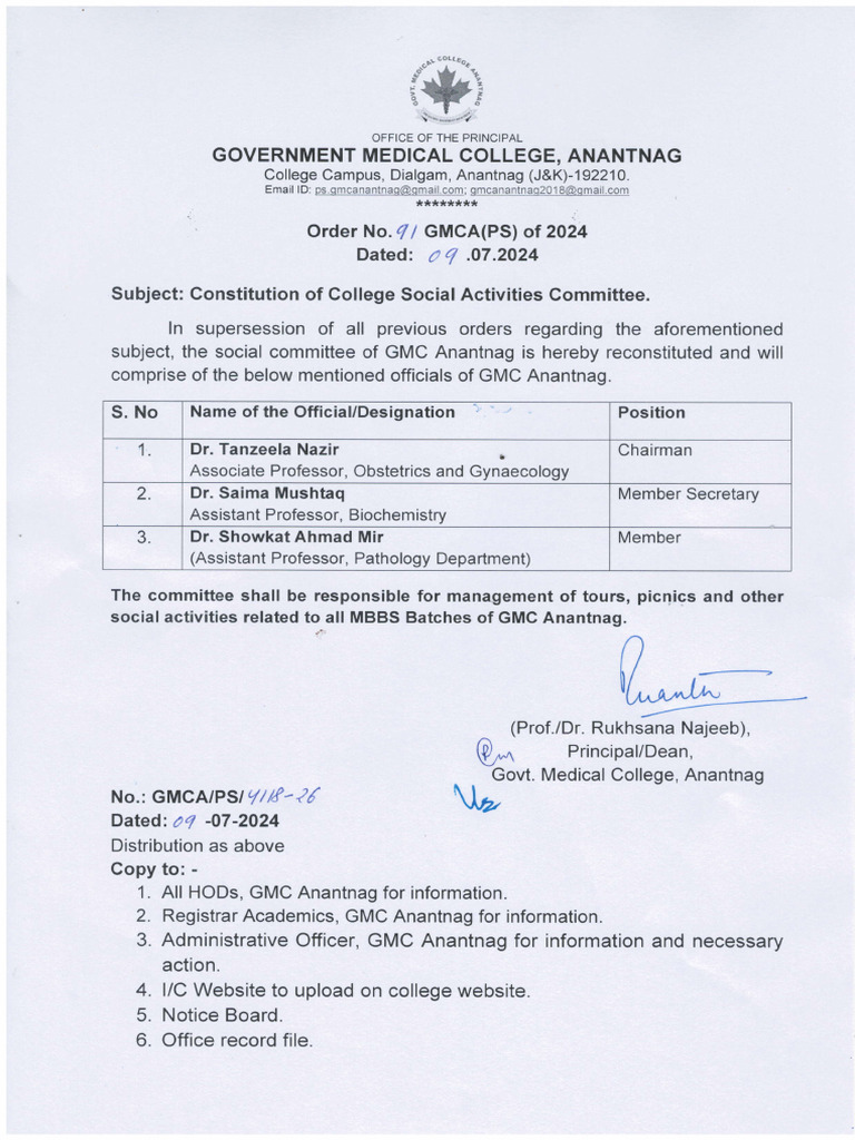 Social Activities Committee | PDF