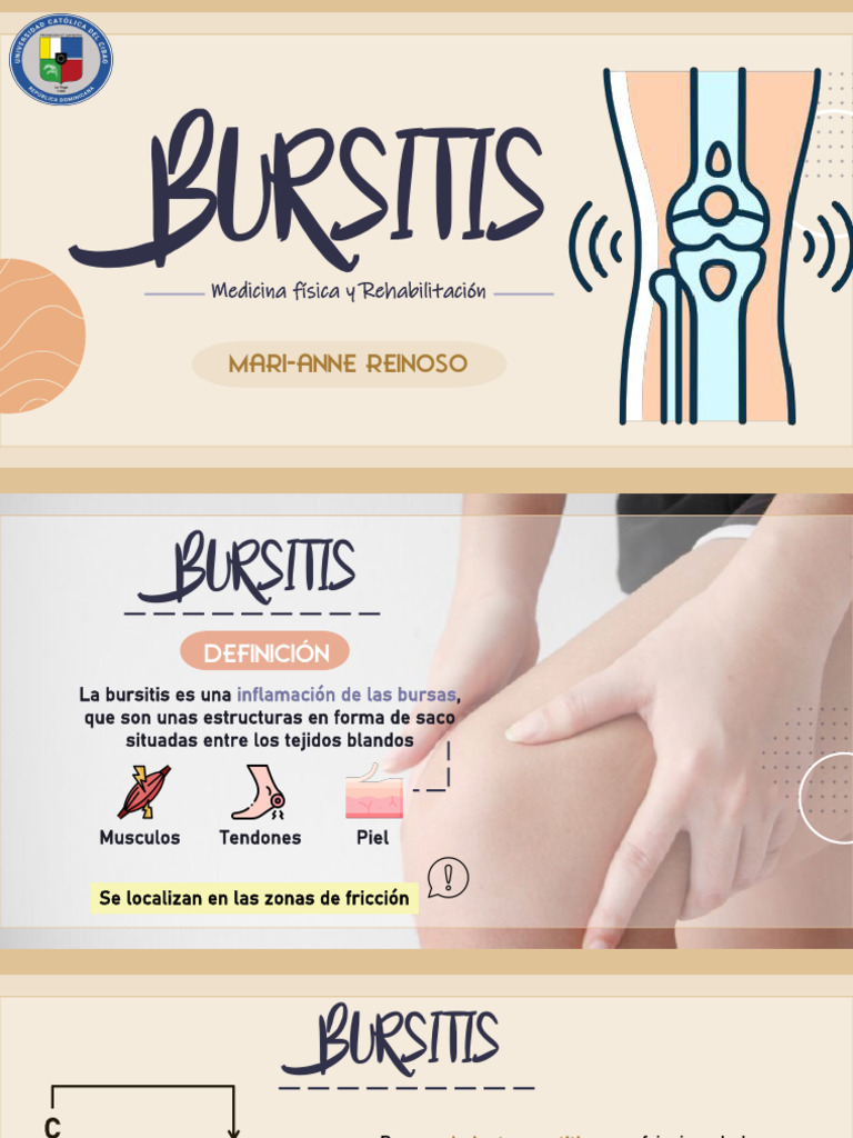 Bursitis - Diapositiva | PDF | Rodilla | Medicina CLINICA