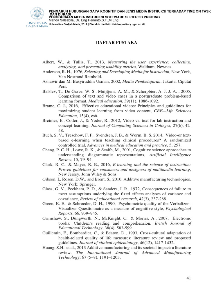 S1 2019 378969 Bibliography | PDF | Behavioural Sciences | Cognitive Science