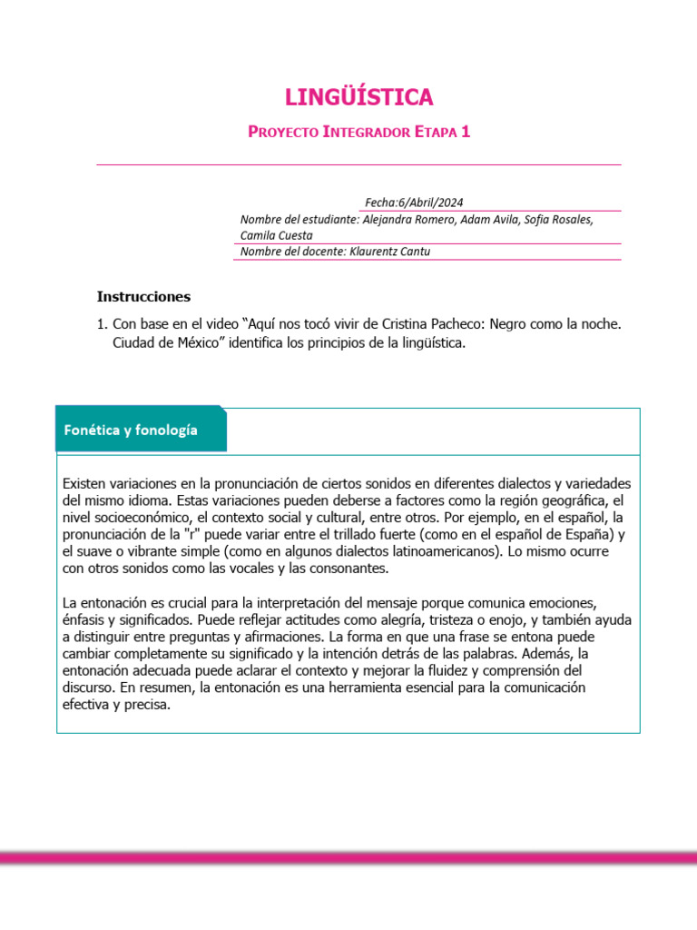 PIE1 | PDF | Palabra | Comunicación