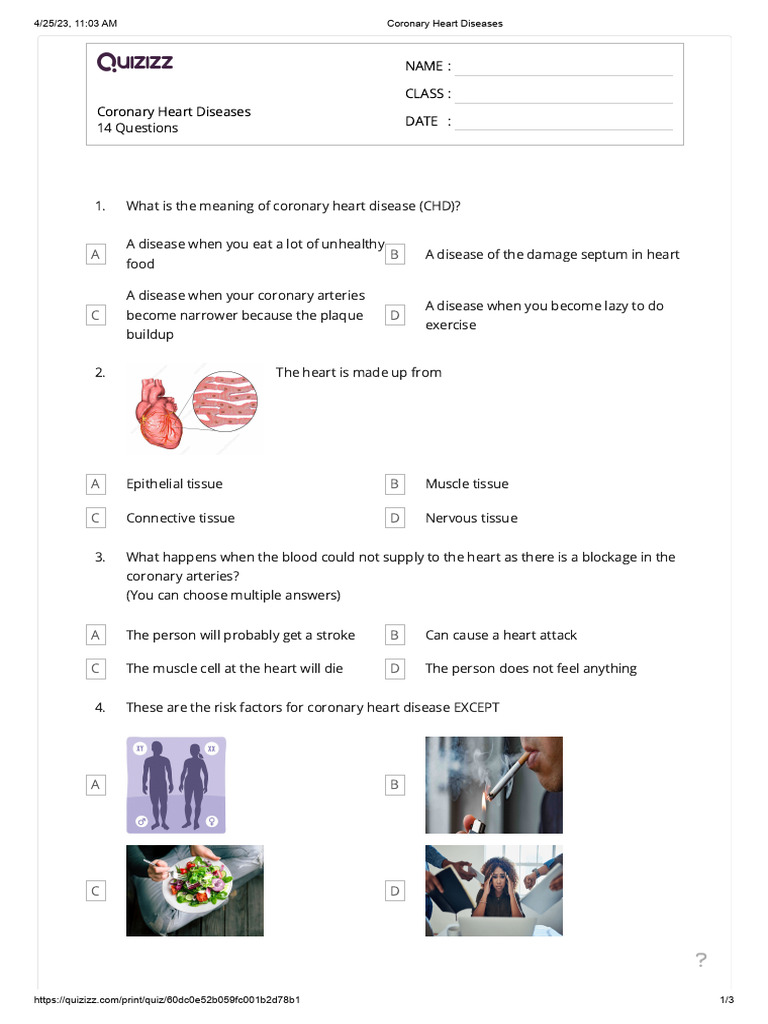 Coronary Heart Diseases Questions | PDF | Diastole | Coronary Circulation