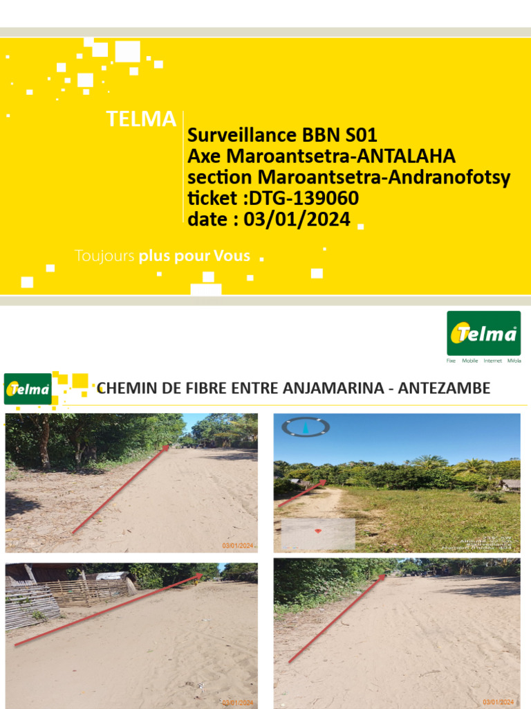 Réseau Fibre Optique TELMA 2024 | PDF | Fibre optique | Équipement de ...