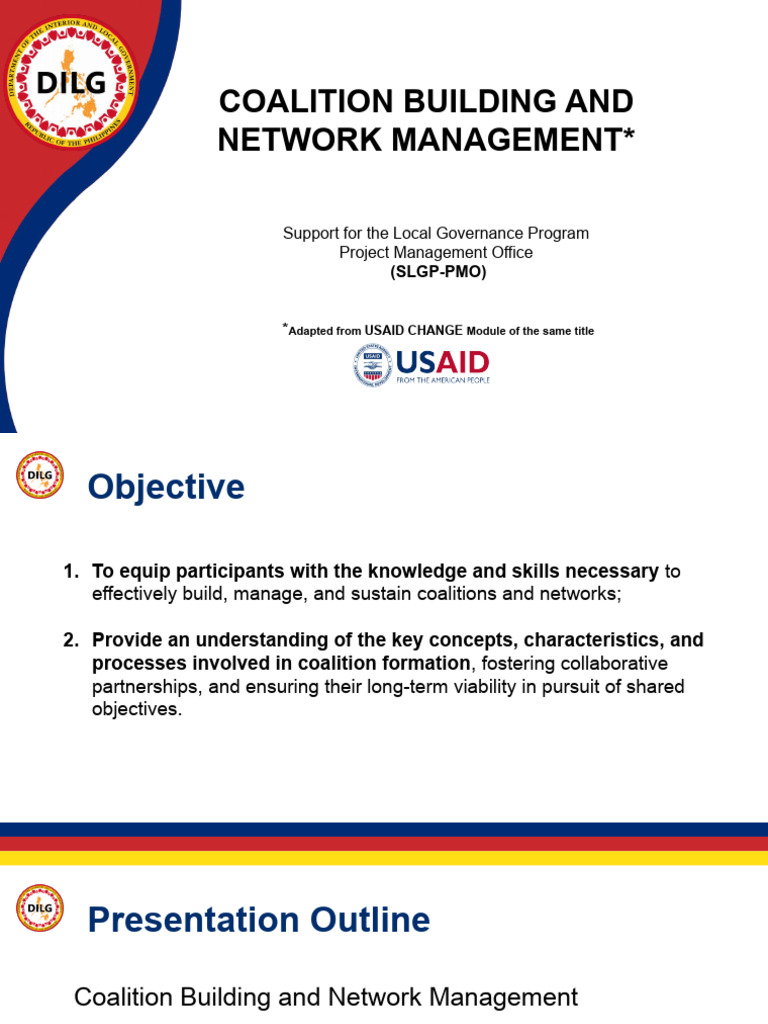 Session 6 - Coalition Building and Management Module SLGP Ver | PDF | Coalition | Goal