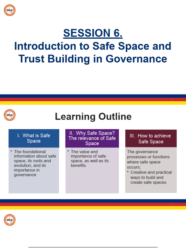Session 8. Introduction to Safe Space | PDF | Governance | Social ...