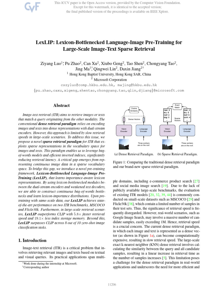 Luo LexLIP Lexicon-Bottlenecked Language-Image Pre-Training For Large ...