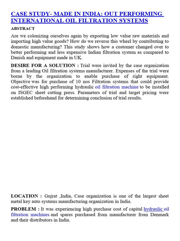 CASE STUDY- MADE IN INDIA | PDF | Economies