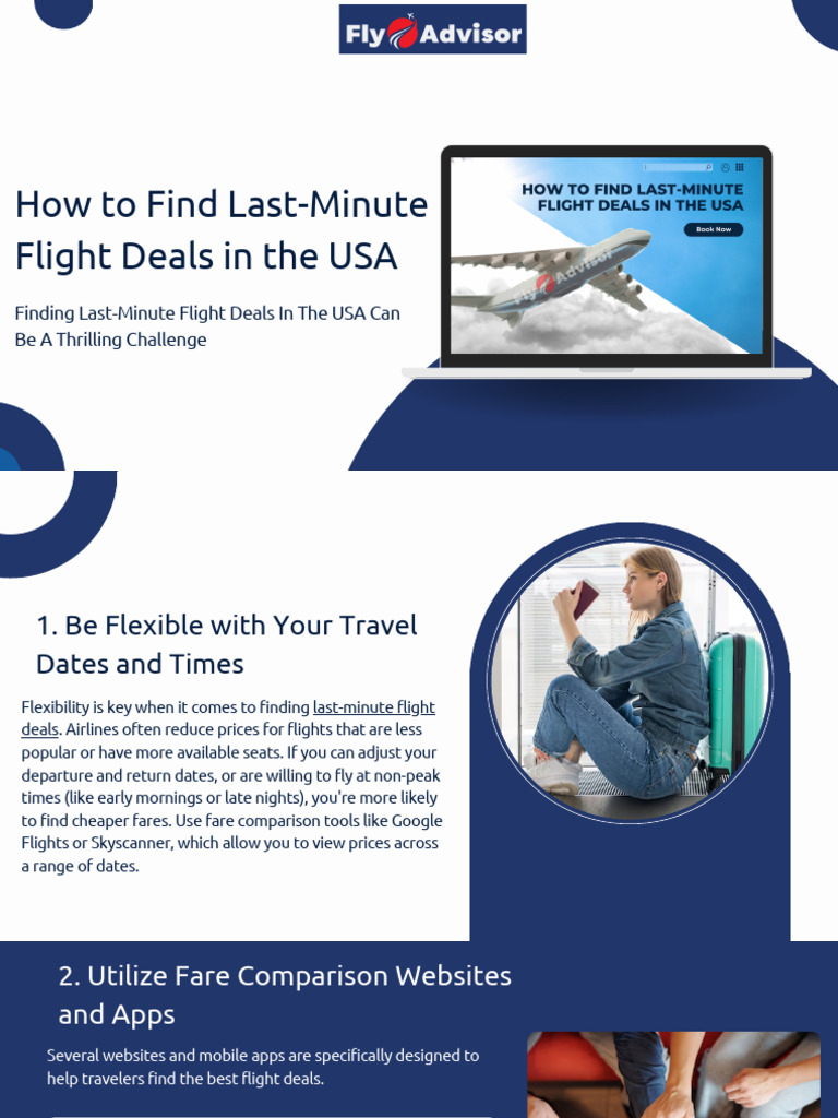 How To Find Last-Minute Flight Deals in The USA | PDF | Frequent Flyer ...