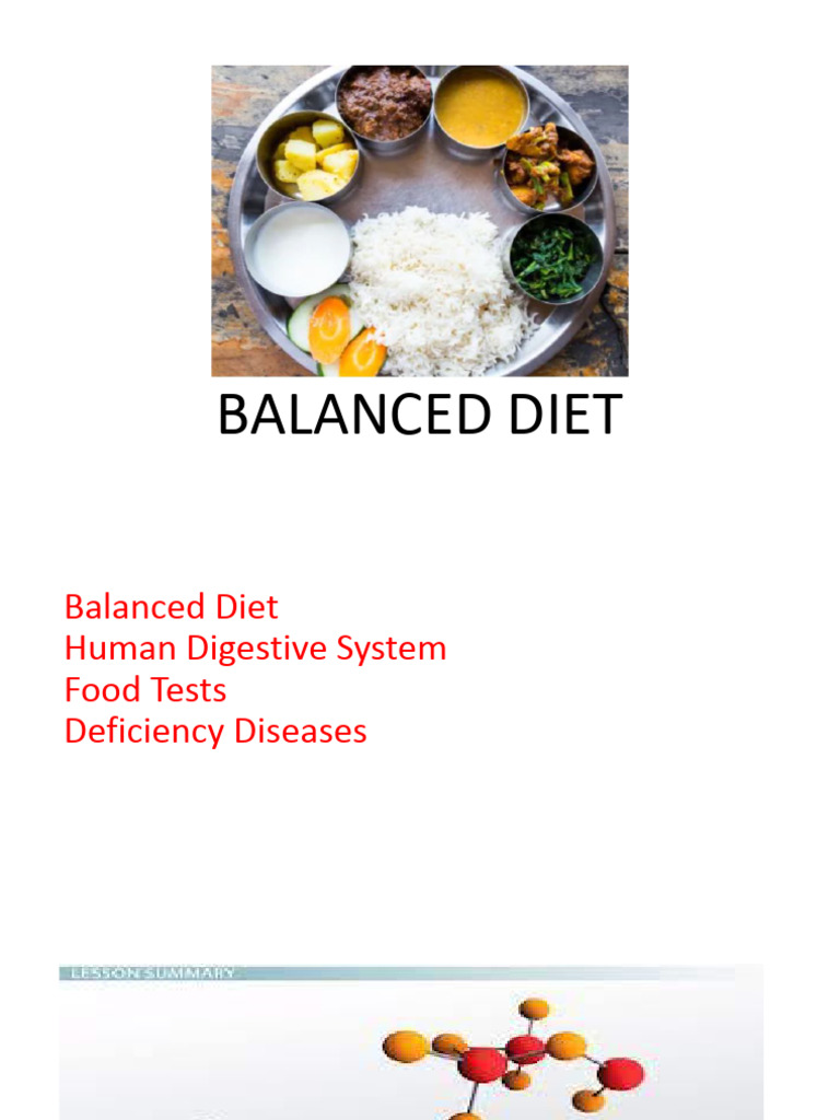 PPT balanced diet..pptx | PDF | Digestion | Nutrients