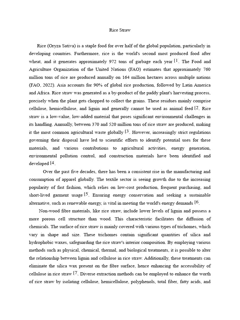 Manuu Rice Strawww (1) (1) 11111 | PDF | Chemistry