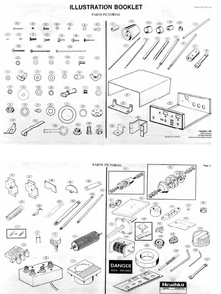 Heathkit SA-2060A Deluxe Antenna Tuner Diagrams | PDF