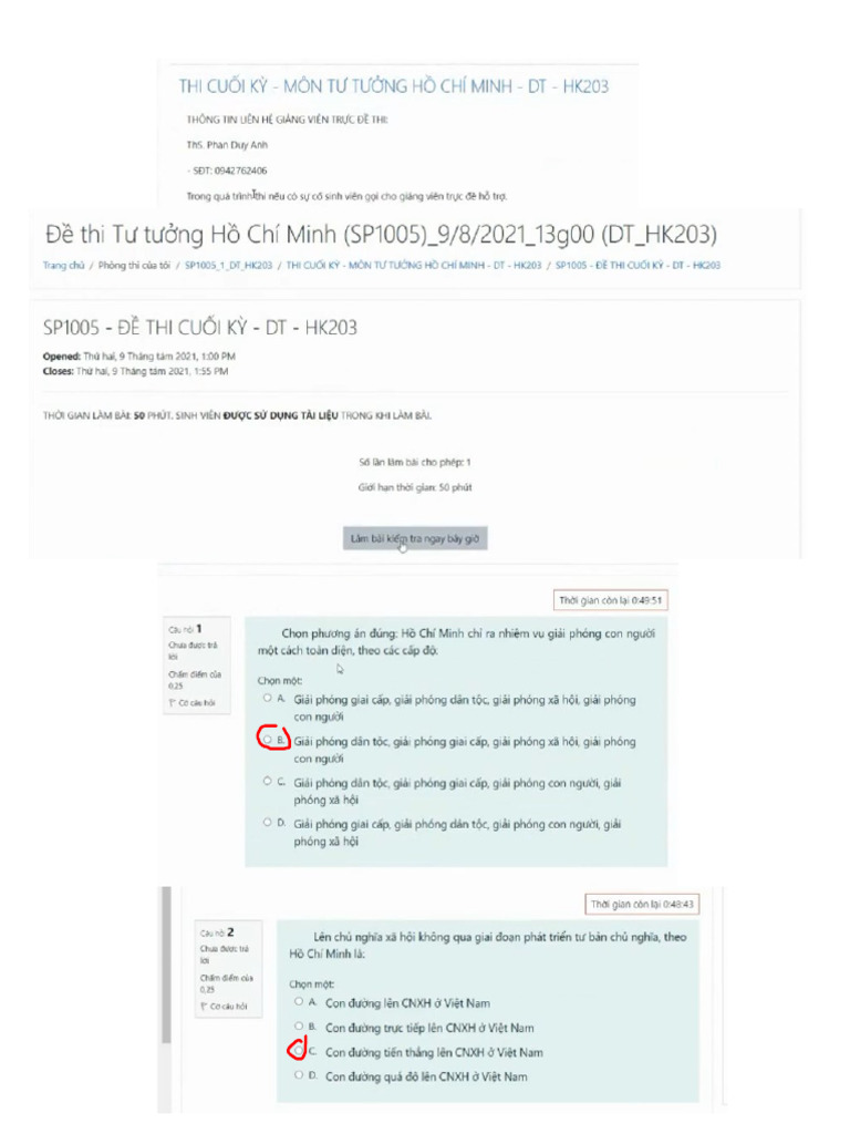 SP1005 TuTuongHCM Final HK203 | PDF