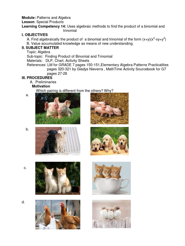 Math 7 2nd Quarter Detailed TG, LC 33E | PDF | Mathematical Analysis ...