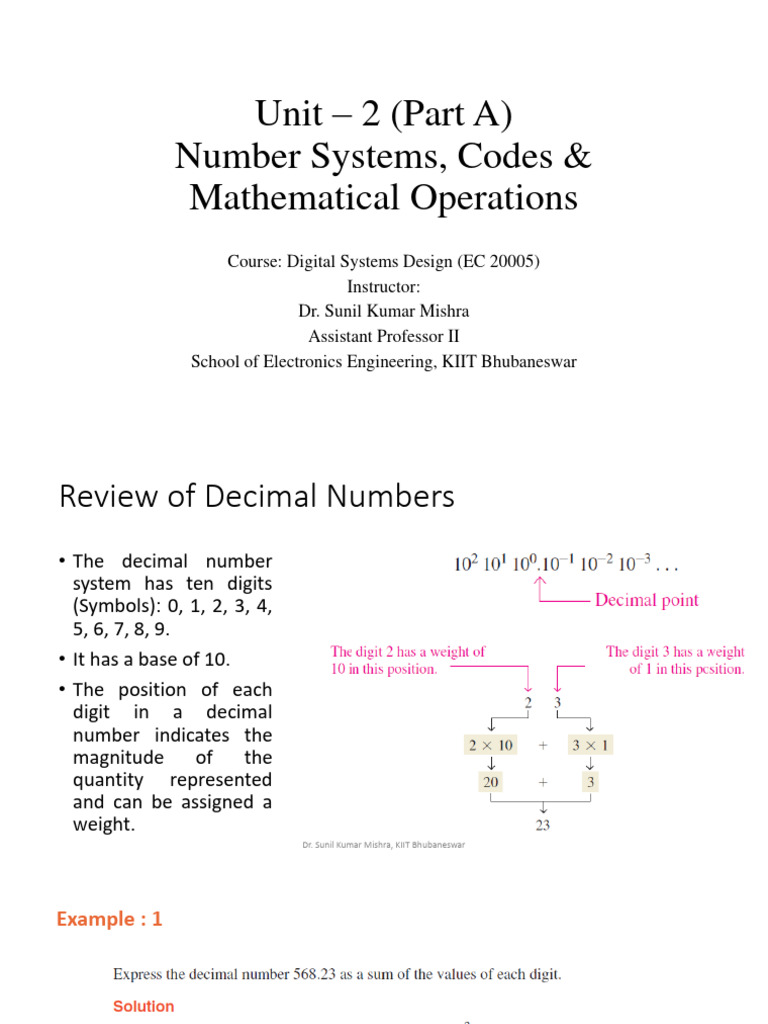 Unit 2 Part A | Download Free PDF | Binary Coded Decimal | Subtraction