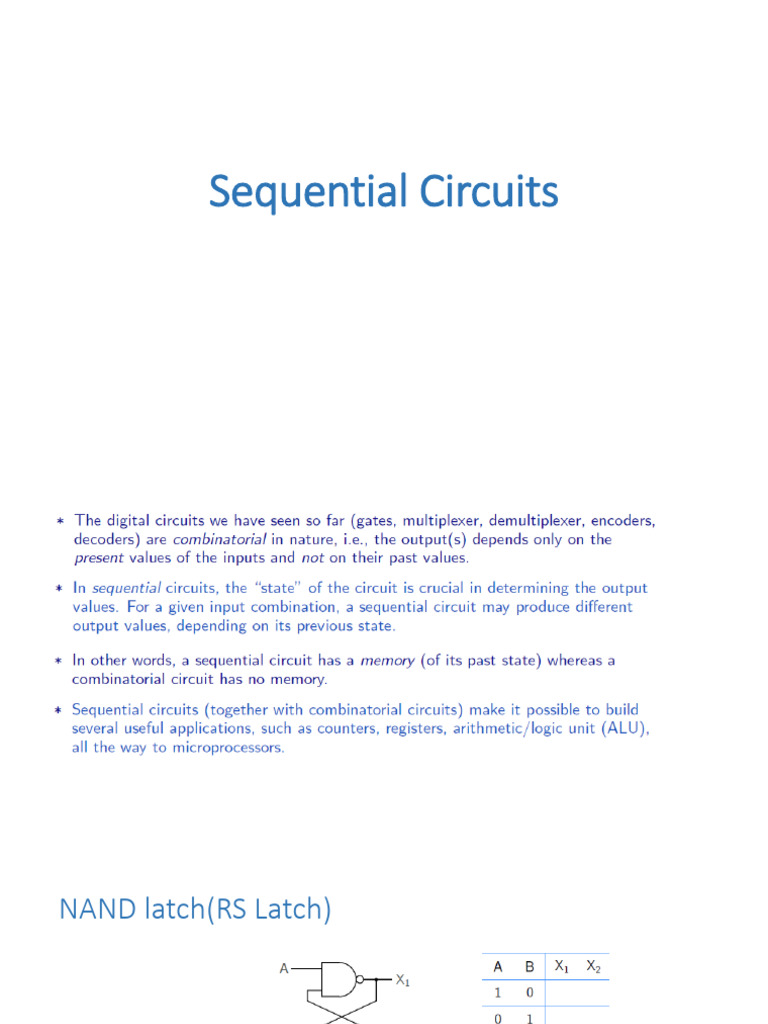 Unit 4 Sequential Circuits | PDF | Electrical Engineering | Computing