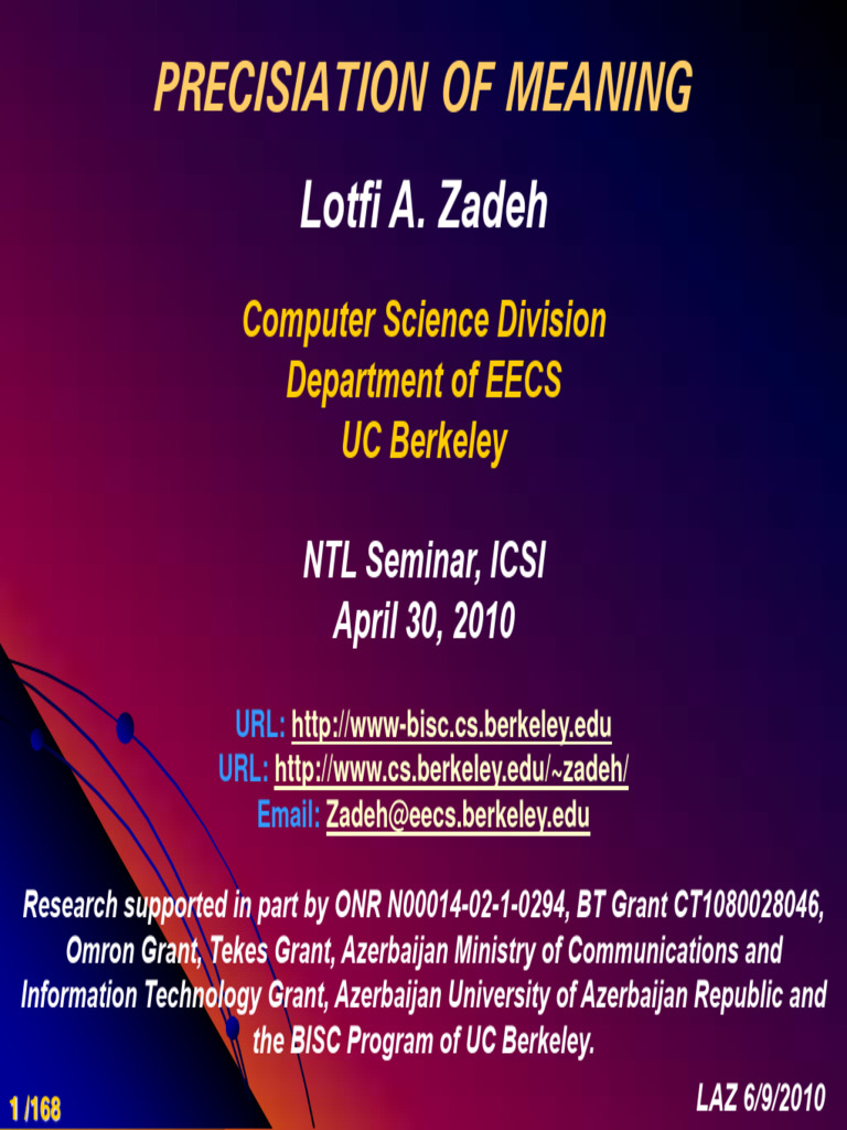 Zadeh - Preceison in Computation | PDF | Fuzzy Logic | Logic Zadeh - Preceison in Computation | PDF | Fuzzy Logic | Logic