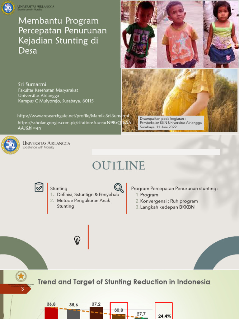 Membantu Program Percepatan Penurunan Kejadian Stunting Di Desa - Sri Sumarmi - Pembekalan KKN ...