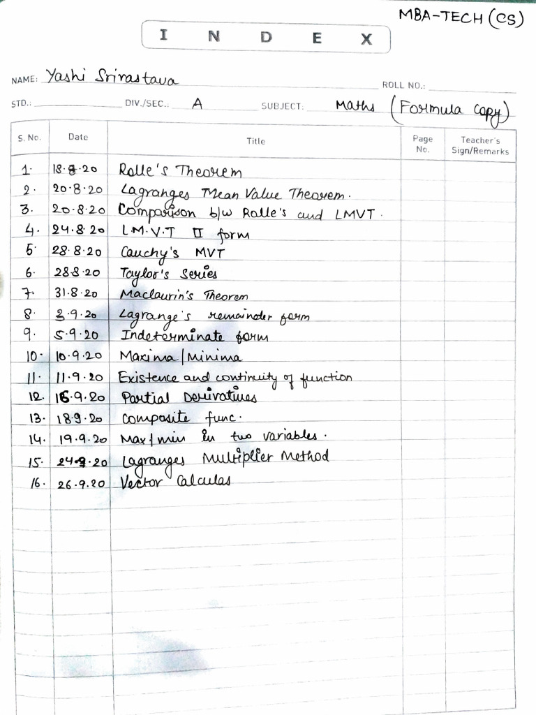 Diff n Vector Formula Copy | PDF