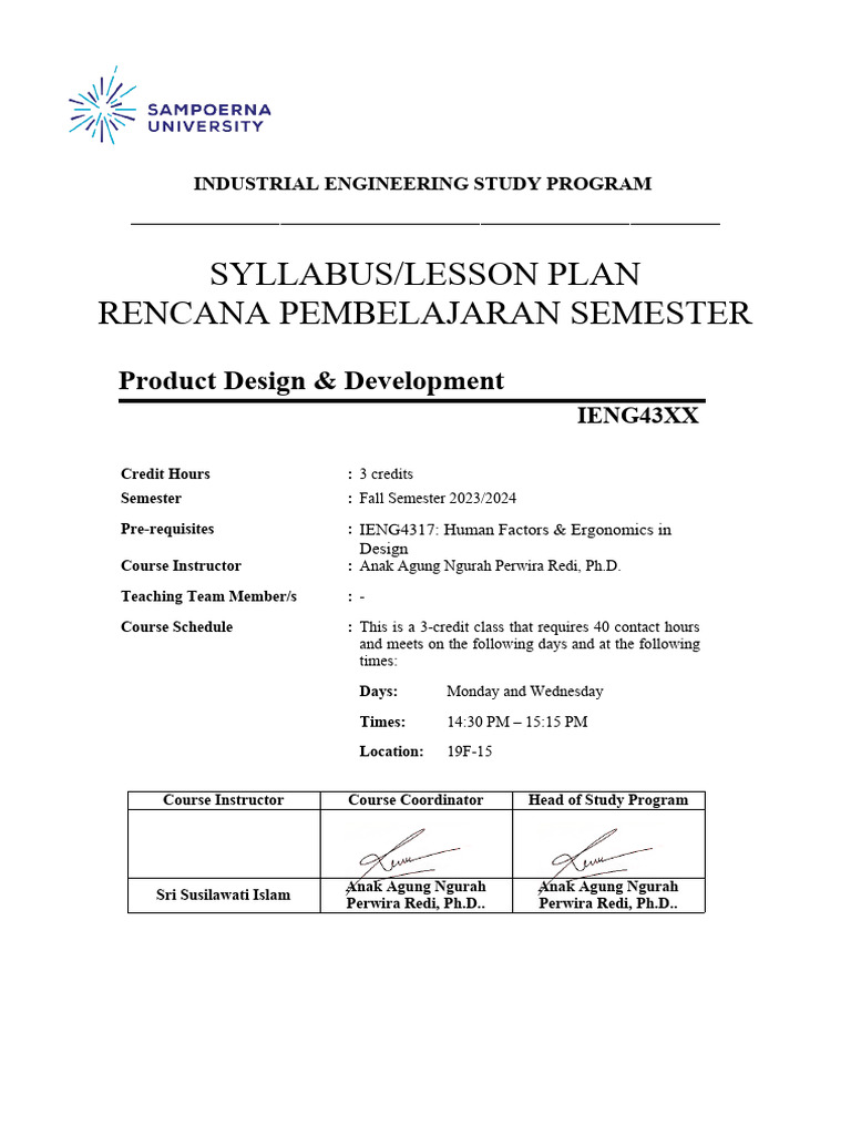 IENG43xx - Product Design & Development | PDF | Academic Dishonesty | Plagiarism