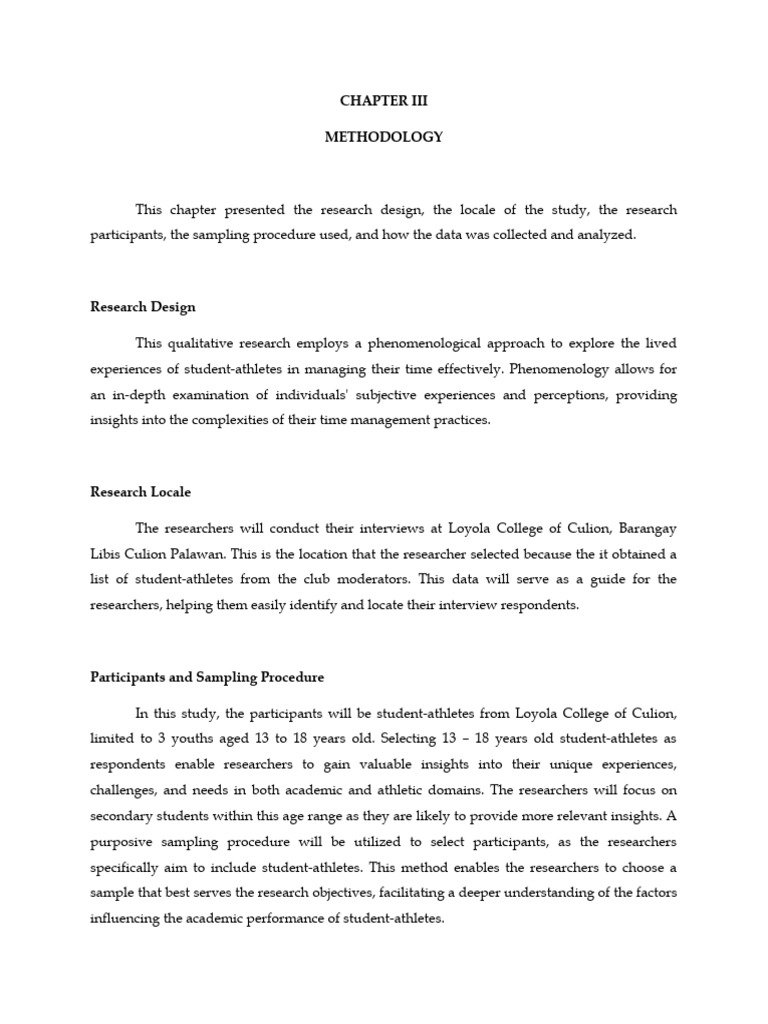 CHAPTER III | Download Free PDF | Methodology | Procedural Knowledge