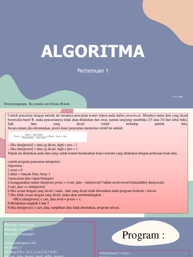 Algoritma 1 | PDF