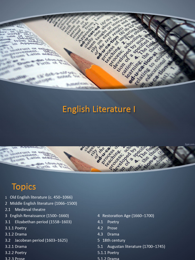 Eng Lit I | PDF | English Literature | Middle English Literature