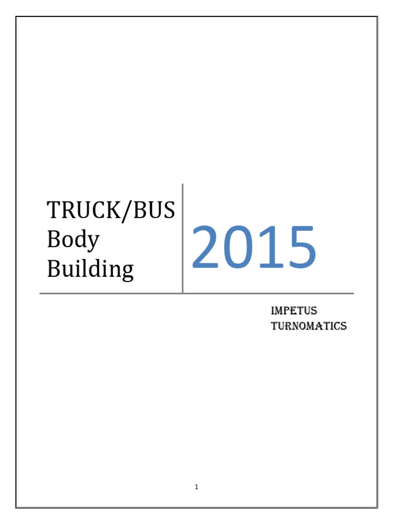 Project Report On Automobile Body Building | PDF | Bus | Transport