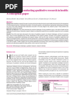 COREQ Checklist | PDF | Focus Group | Qualitative Research