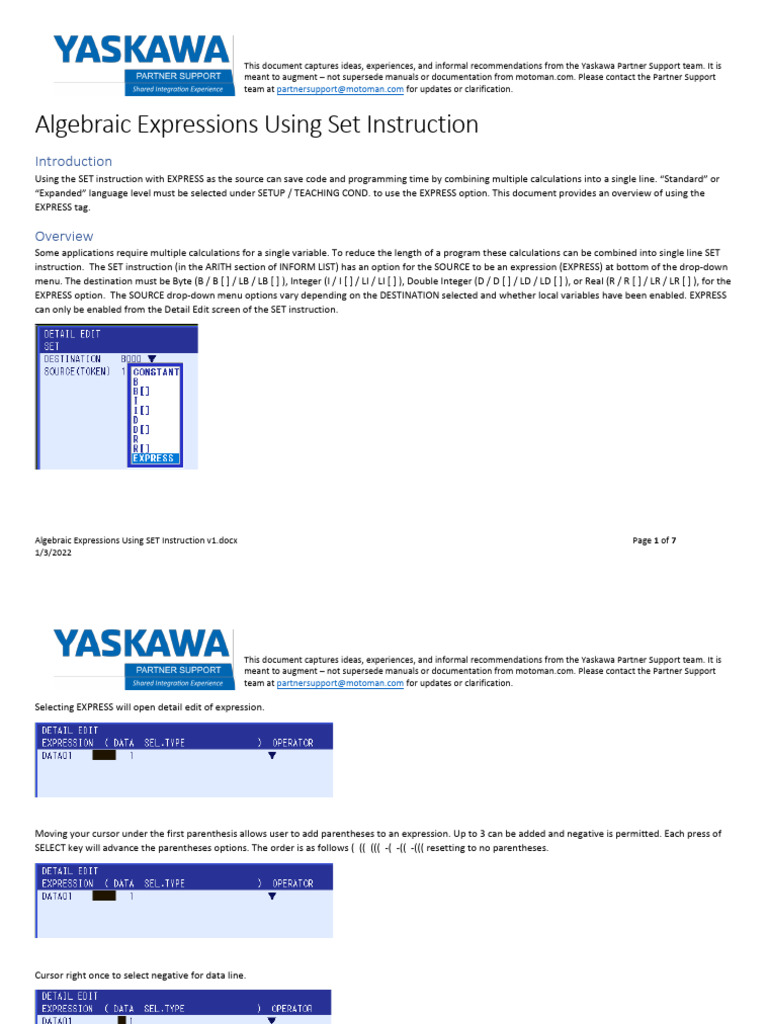 Algebraic Expressions Using SET Instruction v1 | PDF | Cursor (User Interface) | Menu (Computing)