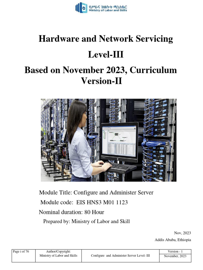 M02 - Configuring and Administering Server | PDF | Operating System | Client–Server Model