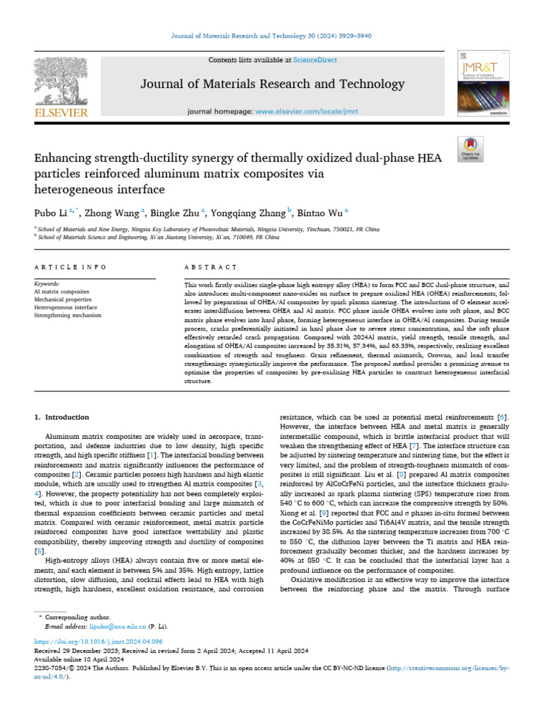 Enhancing strength-ductility synergy of thermally oxidized dual-phase ...