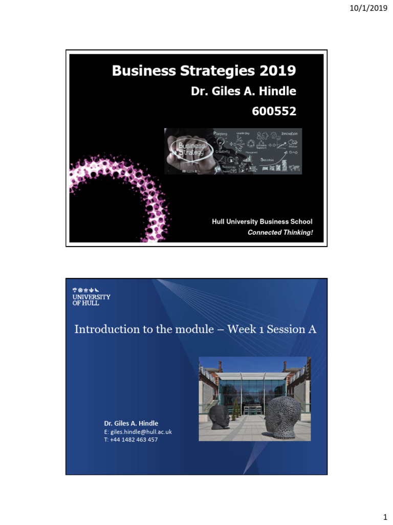 Business Strategy Module Overview | PDF | Strategic Management | Economies