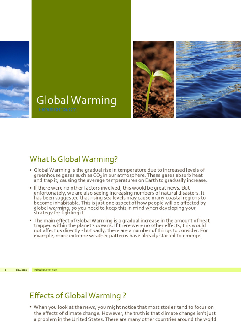 Global Warming | PDF | Climate Change | Volcano