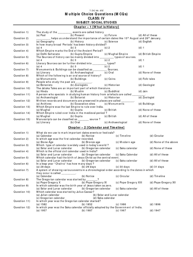 CLASS_4_SOCIAL_STUDIES | PDF | Earth Sciences | Night