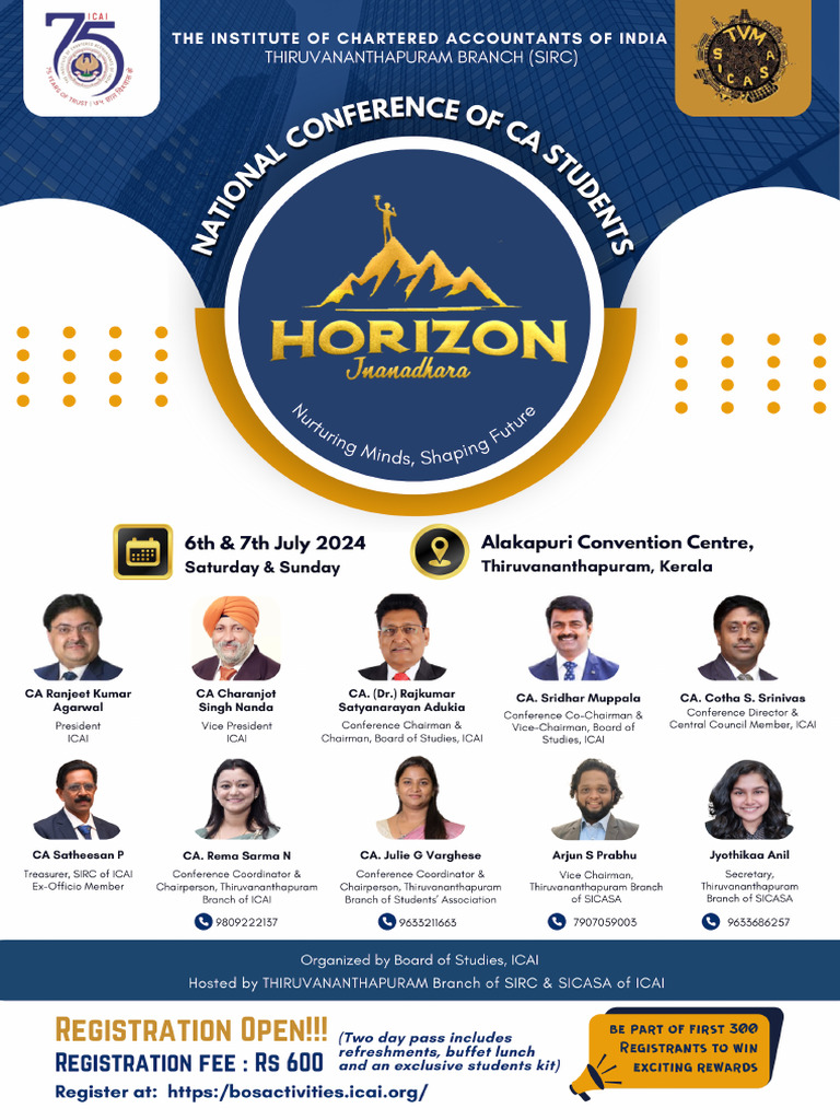 Horizon 2024 National Conference - ICAI TVM | PDF