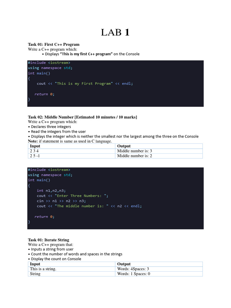 Lab 1 2 6 Solution Fellow Pdf Constructor Object Oriented Programming Programming