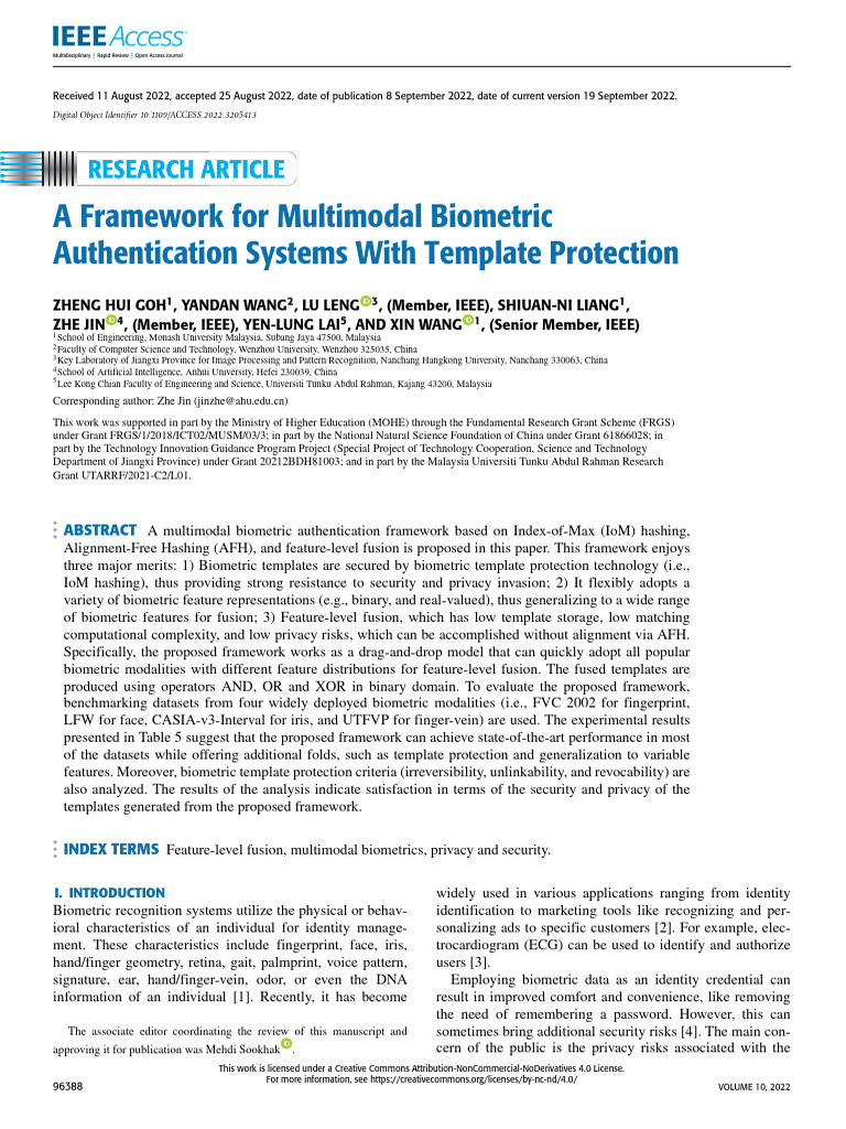 C2 A_Framework_for_Multimodal_Biometric_Authentication_Systems_With_Template_Protection | PDF ...